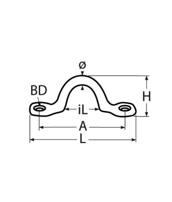 Lacing Eyes A4 Stainless – Gib Yachts Chandlery