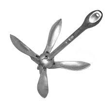 Anchor Folding Grapnel Galvanised Lalizas – Gib Yachts Chandlery
